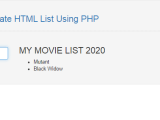 Populate Html List From Sqlite Using Php Sourcecodester